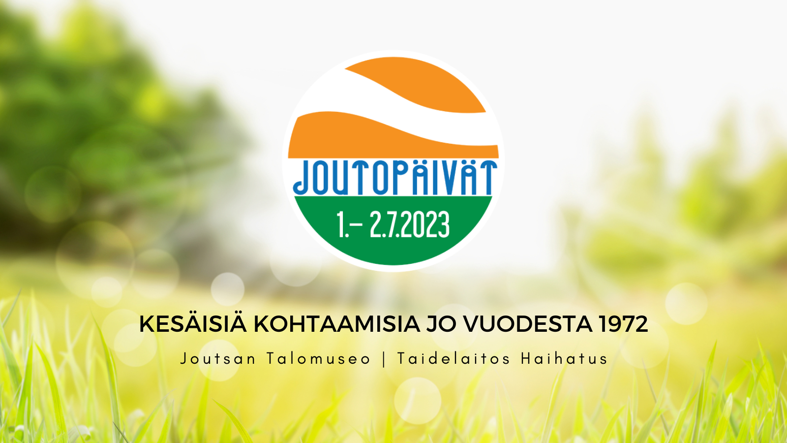 Joutopäivät ja Joutoviikko tulevat - Joutsan kunta